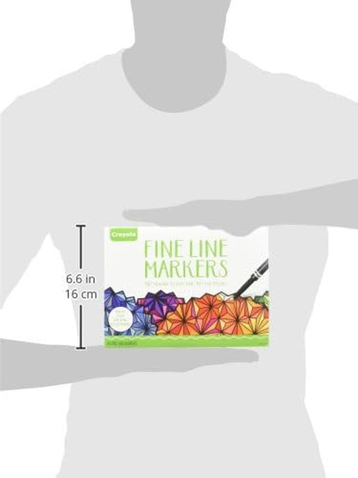 Fine Line Markers for Adults (40Ct), Skinny Marker Set for Adult Color ...